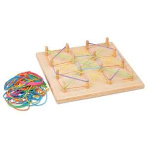 Geometric Board with Rubber Strings - JNC Montessori Education